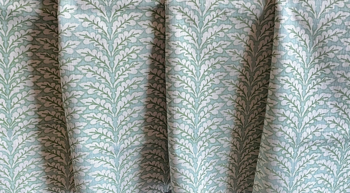 Florentia Haint Bleu Home Decor Fabric / Cotton Upholstery Fabric / Me ...