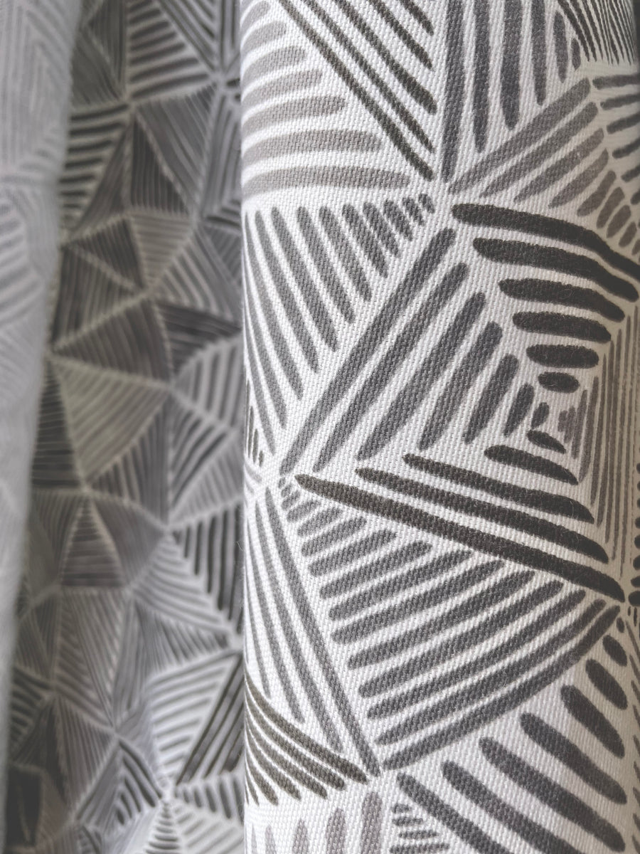 SALE: Grey Boho Triangles Home Decor Fabric / Waverly Cotton Upholster ...